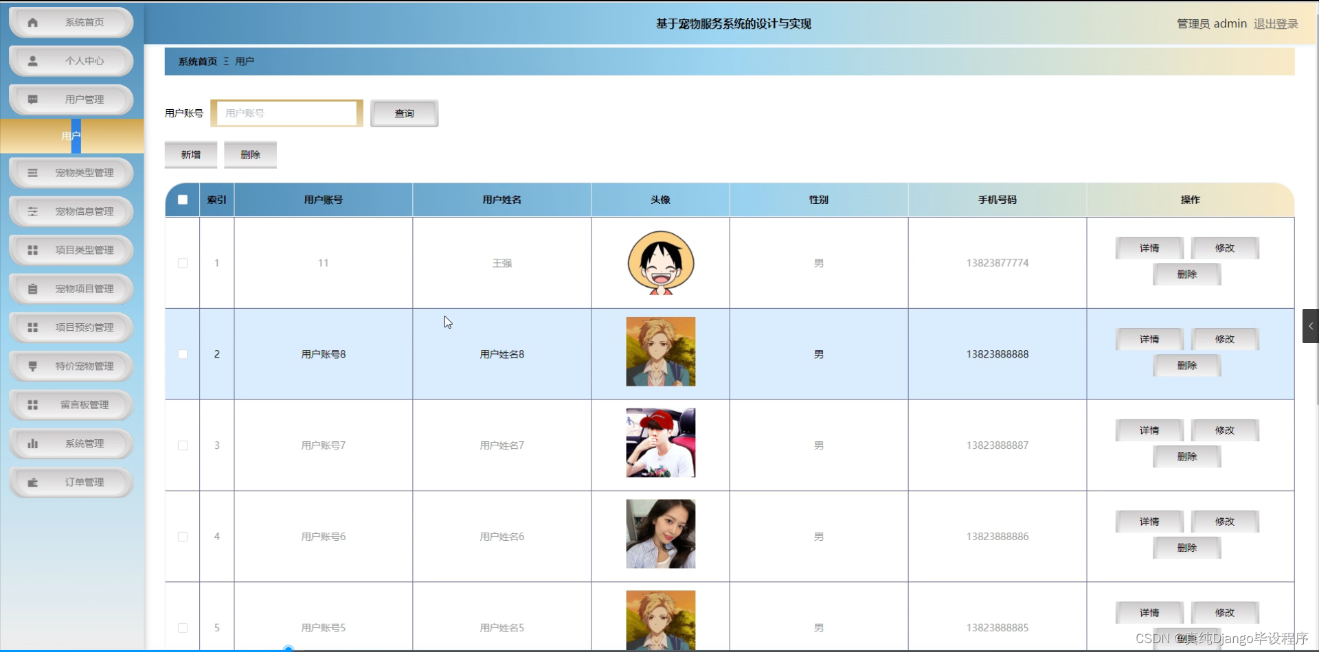 【附源码】基于flask框架基于宠物服务系统的设计与实现 Pythonmysql论文 Csdn博客