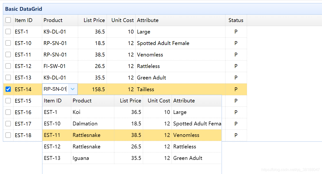 easyui-datagrid中使用combogrid数据表_easyui datagrid 多行combogrid-CSDN博客