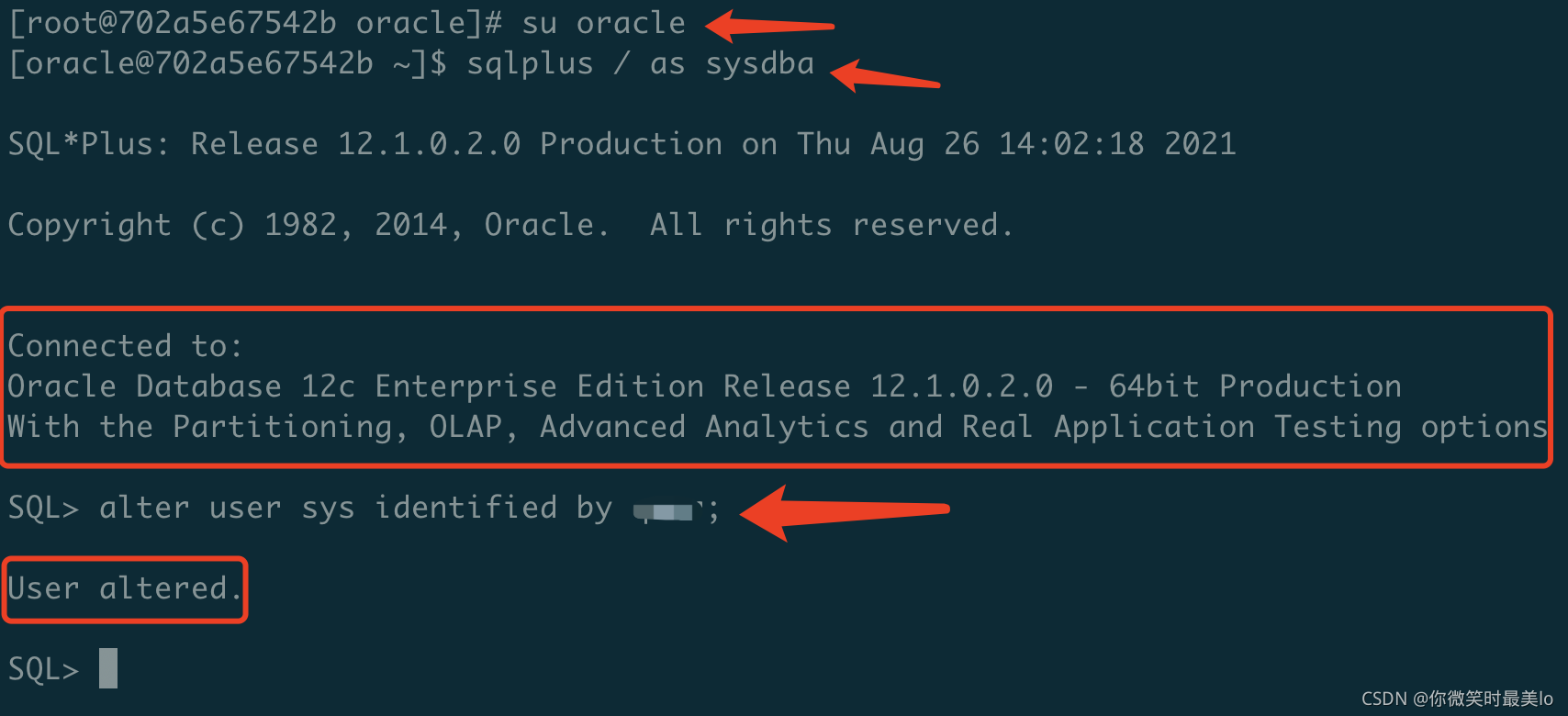 Docekr安装 Oracle Database 12C 无sys密码如何进去数据库解决办法_docker安装 oracle12c 移动文件提示没权限不知道root用户密码-CSDN博客