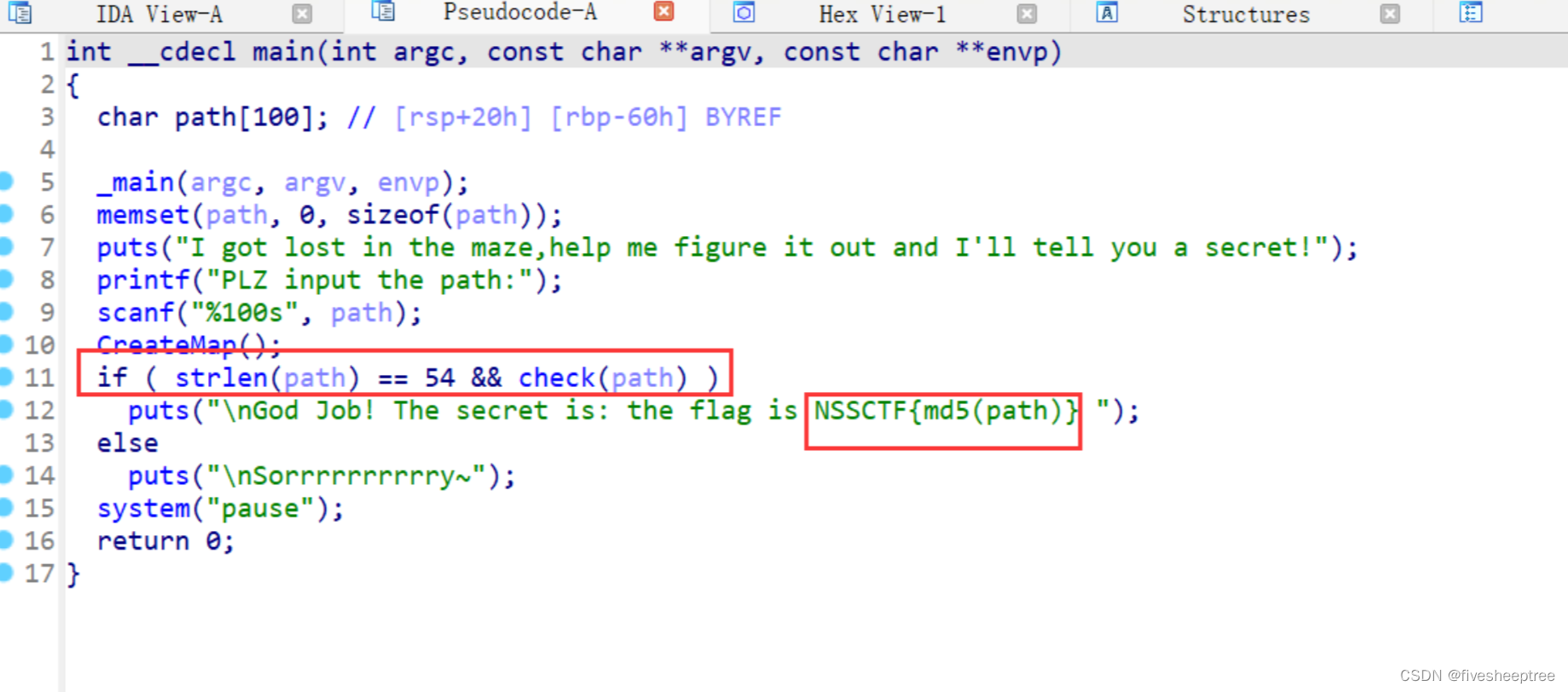 NSSCTF逆向刷题记录_[litctf 2023]snake-CSDN博客