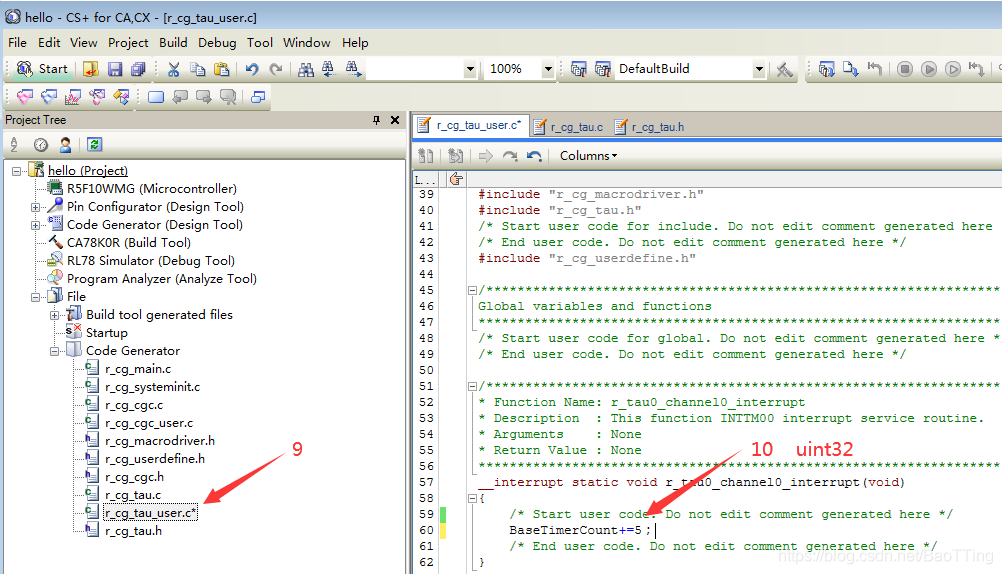 33、基于CACX和R7F0C004M的瑞萨单片机入门教程_cs+ for cc 串口-CSDN博客