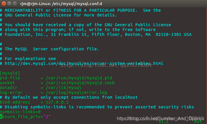 MYSQL数据导出与导入，secure_file_priv参数设置_mysql secure-file-priv='' 可以将文件导出到哪些目录-CSDN博客