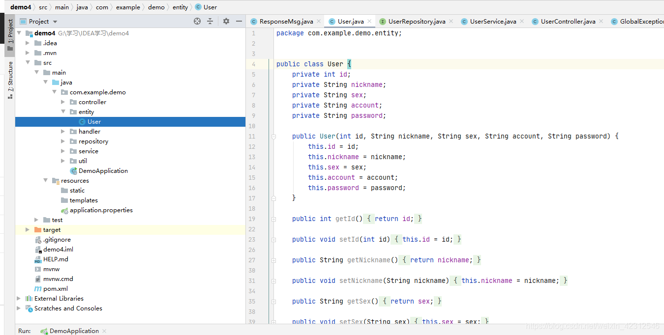 springboot+mybatis+mysql java后端教程_创建 userrepository 接口是写在哪个包下边-CSDN博客