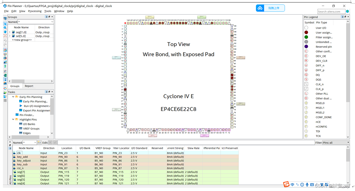 基于fpga的可调数字钟设计用fpga实现数字时钟计时器 Csdn博客