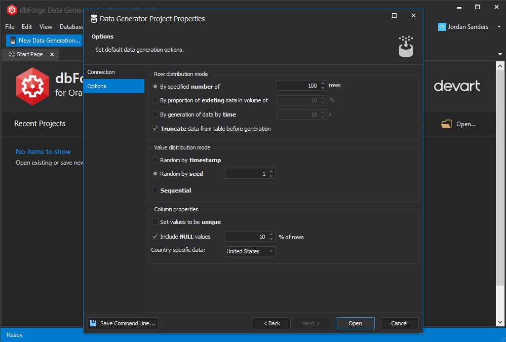 data generator for oracle,dbForge Data Generator for Oracle教程：如何以动态增长模式 ...