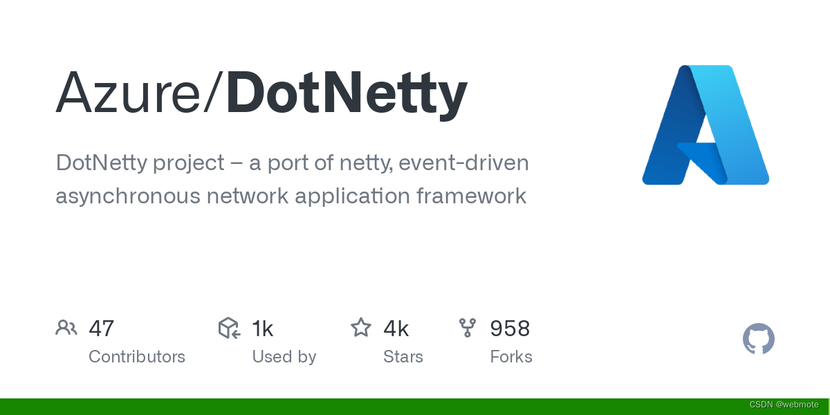开始使用Dotnetty高性能网络库进行网络通讯-CSDN博客