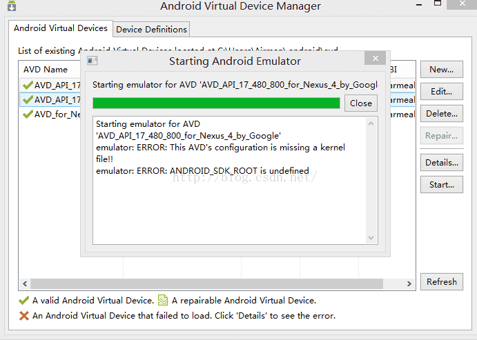 安卓模拟器安装时，SDK ROOT UNDEFINED ,问题解决方案_error while getting native targets for android: no-CSDN博客
