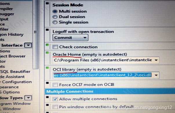 PL/SQL 10G报错 Initialization error Oracle Client not properly installed OracleHomeKey ...