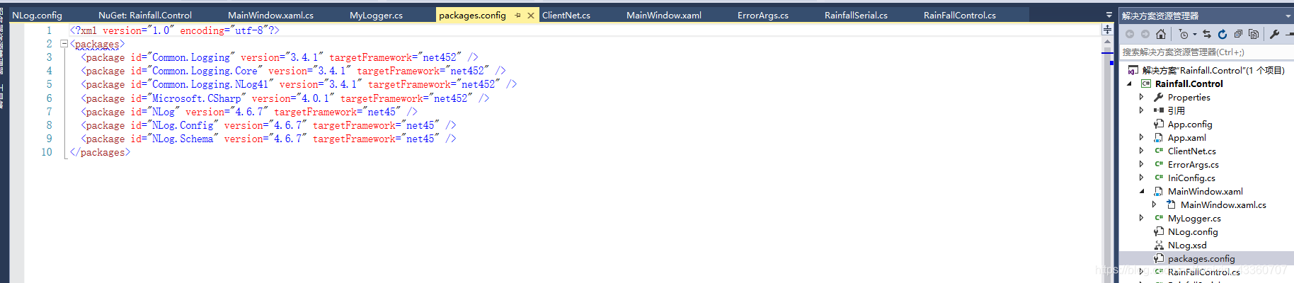 c#中日志NLog配置问题_failed obtaining configuration for common.logging -CSDN博客