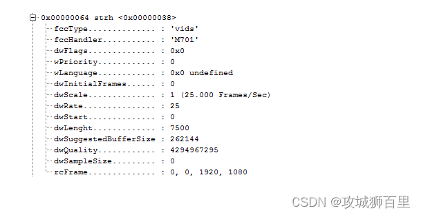 【音视频基础】AVI文件格式_avi文件结构-CSDN博客
