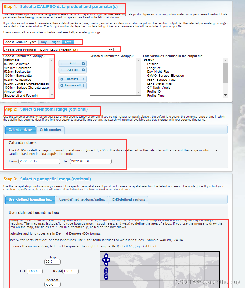 【CALIPSO】星载激光雷达CALIPSO产品数据下载教程_calipso数据下载-CSDN博客