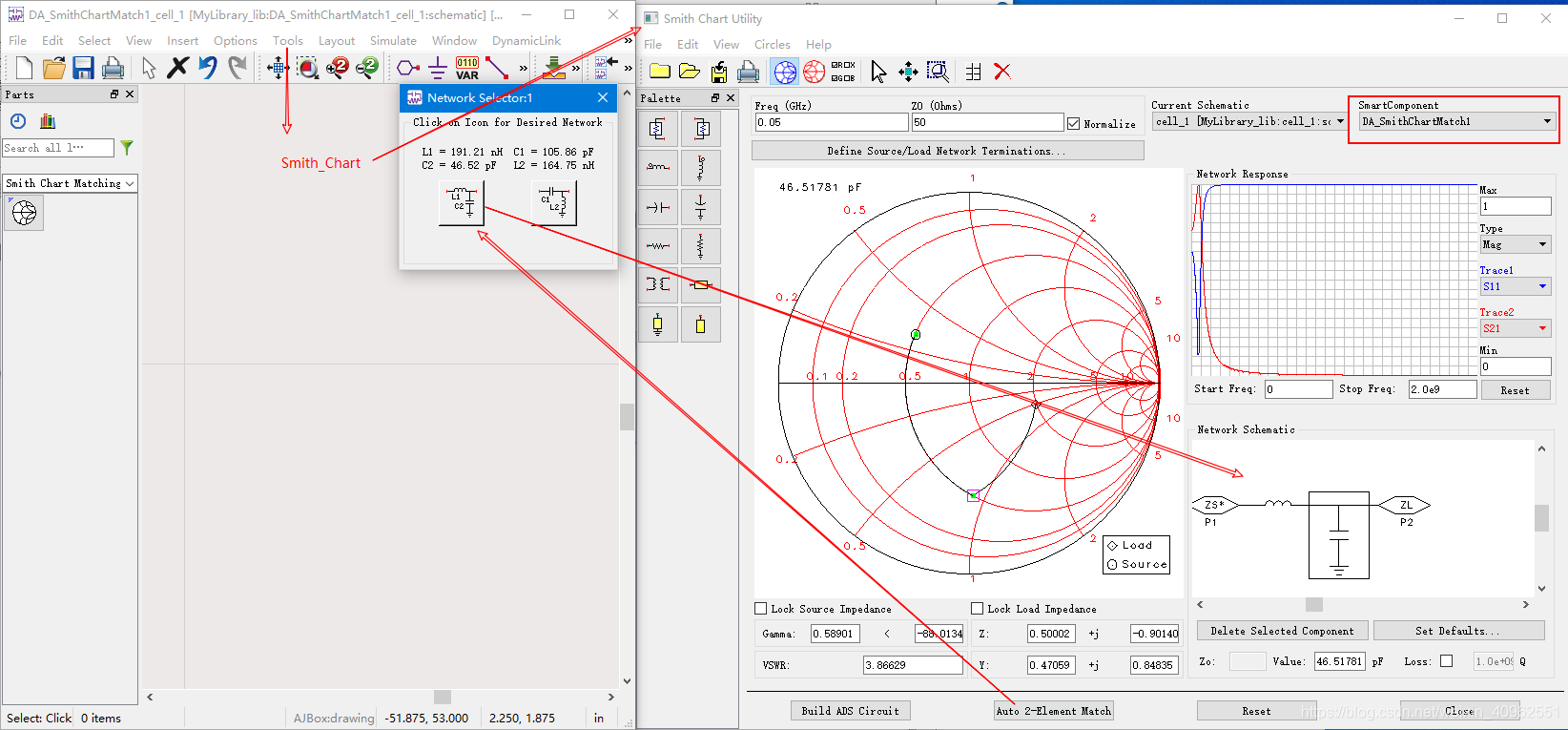 ADS中Smith Chart Utility 使用_ads的smith chart utility-CSDN博客