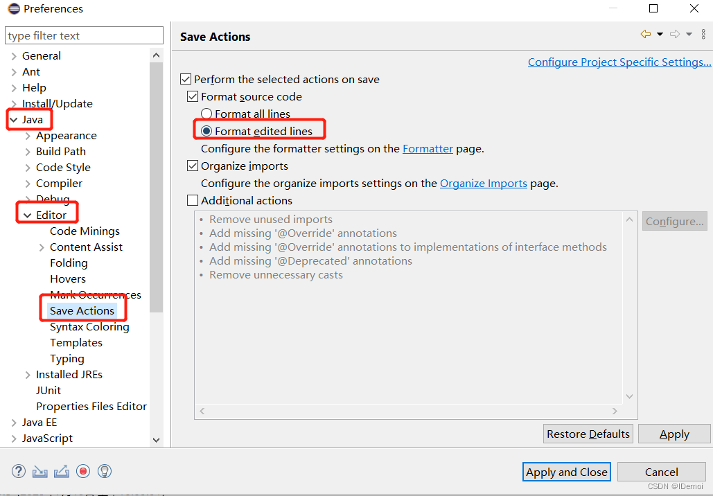 Eclipse 保存代码时不格式化代码（Formatter）_eclipse取消保存自动格式化-CSDN博客