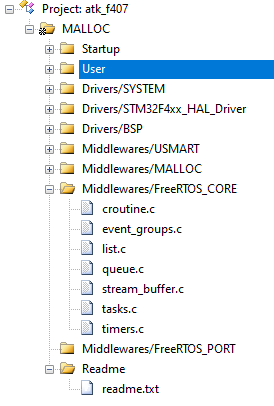 【FreeRTOS】STM32F407 移植 FreeRTOS（基于正点原子例程）_stm32f407 rtos 移植-CSDN博客