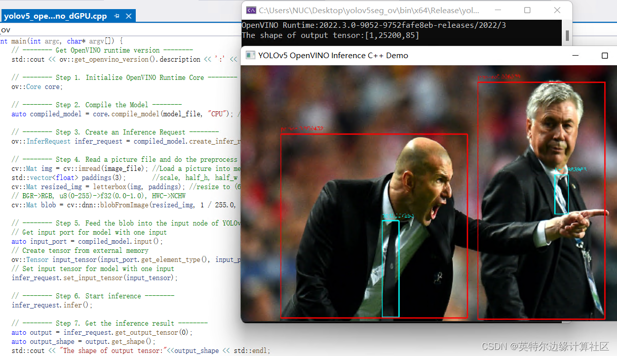 基于OpenVINO 在C++中部署YOLOv5模型_openvino c++部署-CSDN博客