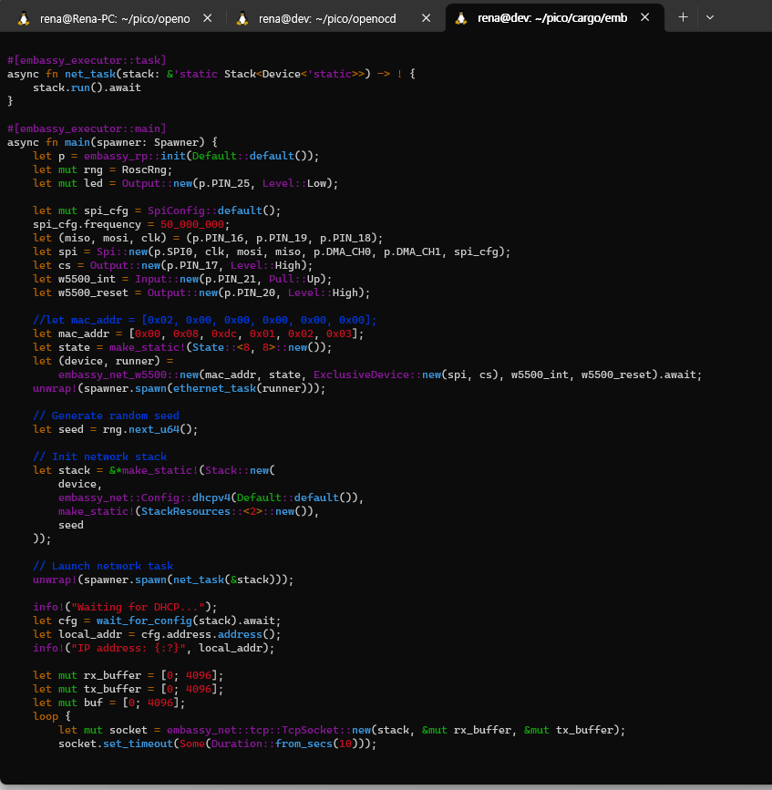 W5500-EVB-Pico（与大使馆）中基于 Rust 的 TCP 套接字通信_embassy-rs-CSDN博客