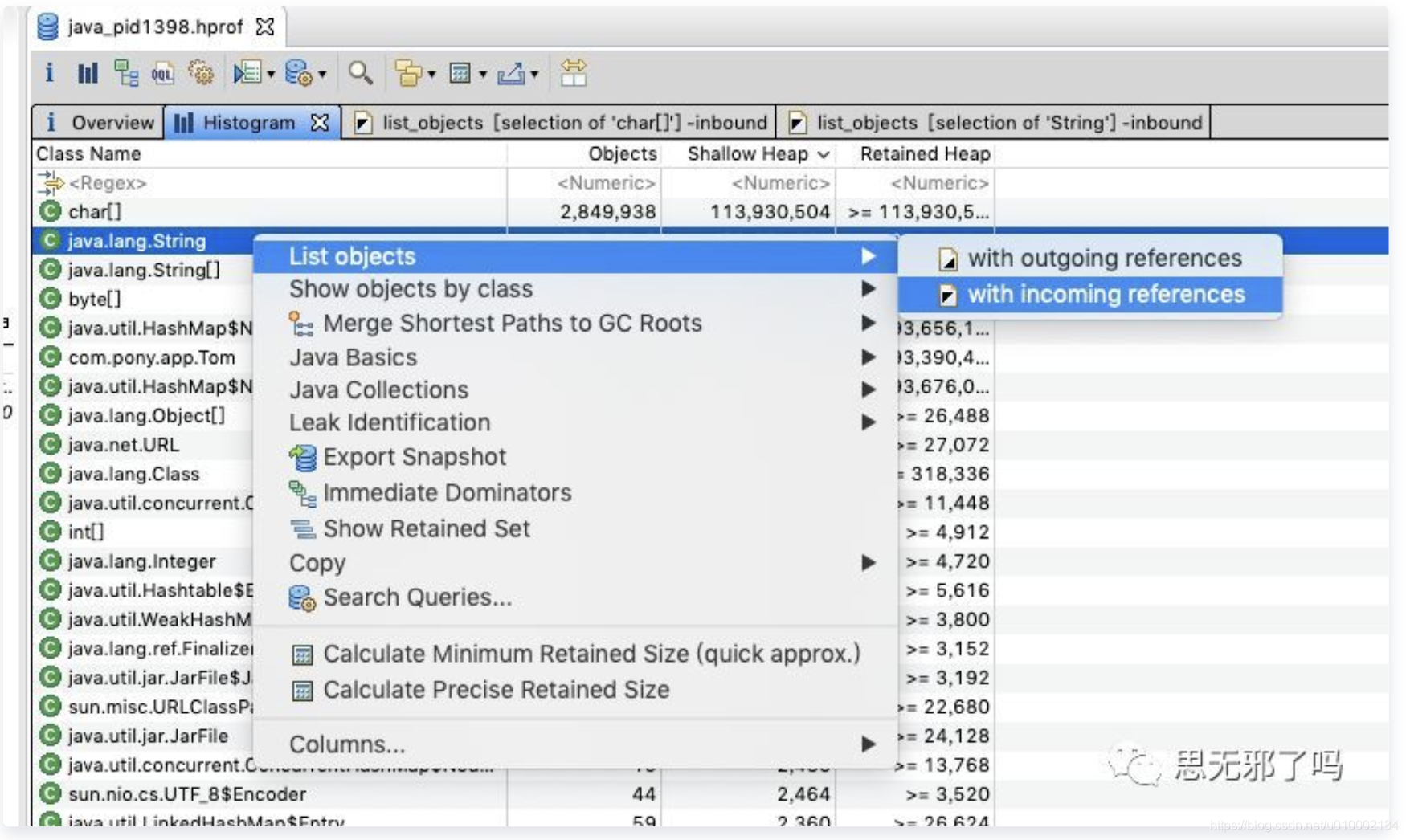 JVM 内存分析MAT使用方法_java jvm idea mat-CSDN博客
