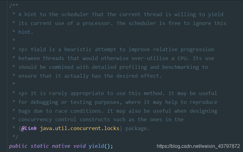 深入理解Java yield方法-CSDN博客