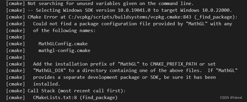 使用 vcpkg 安装 mathgl,但使用 find_package 命令却找不到的问题_find package找不到包-CSDN博客