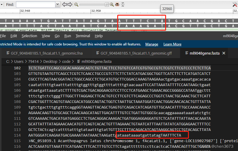 使用biopython从gff文件提取gene的位置以及gene的id,再从fna文件提取gene序列根据gff文件提取位置基因 Csdn博客
