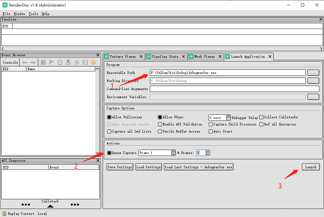 Vulkan_渲染可视化调试(VK_EXT_debug_marker与RenderDoc离线图形调试)_renderdoc 需要扩展 不支持的vk-CSDN博客