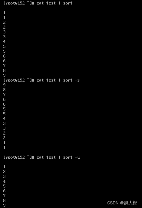 Linux管道排序命令：sort、wc、uniq_linux sort管道-CSDN博客