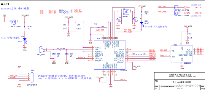 自制esp8266 Wifi模块 Esp 01阻抗匹配、射频天线高频电路学习笔记esp8266量产电路 Csdn博客