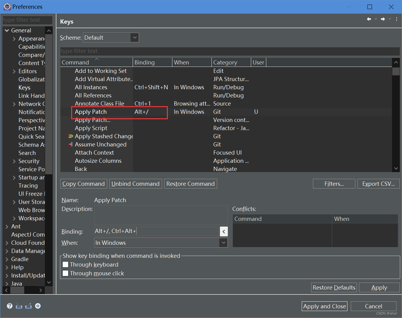 eclipse中alt+/失效_myeclipse alt失效-CSDN博客