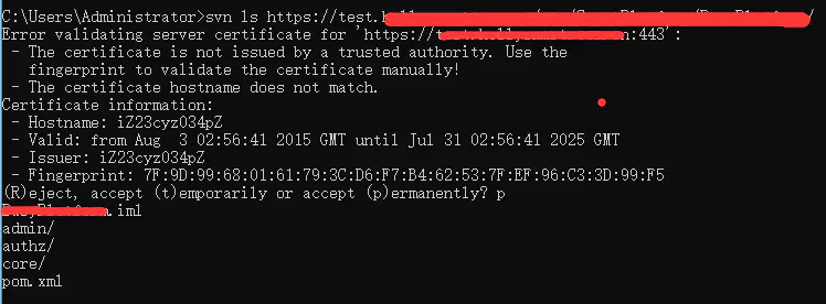 SVN提示https证书验证失败解决办法_server ssl certificate verification failed: certif-CSDN博客