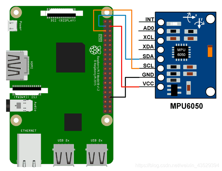 树莓派控制MPU6050 Python/C语言_树莓派 mpu6050-CSDN博客