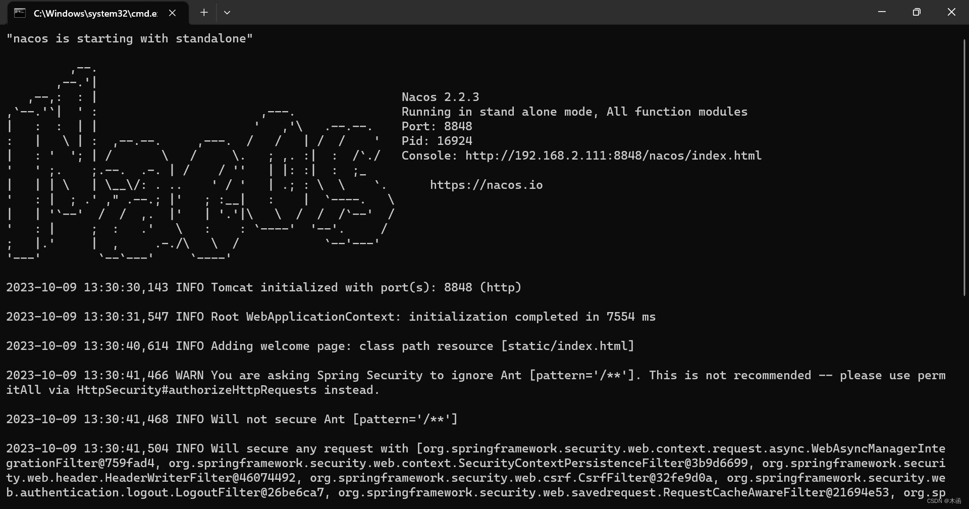 Win11安装Nacos（自用）-CSDN博客