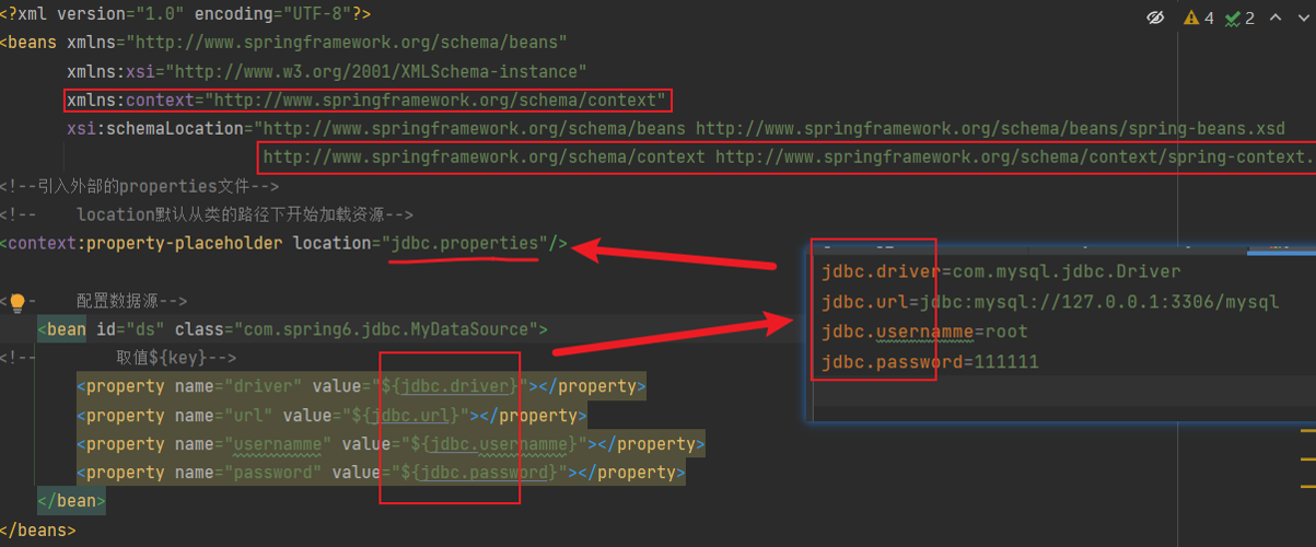 浅谈Spring6引入外部Jdbc.properties配置文件_spring 导入jdbc属性文件-CSDN博客