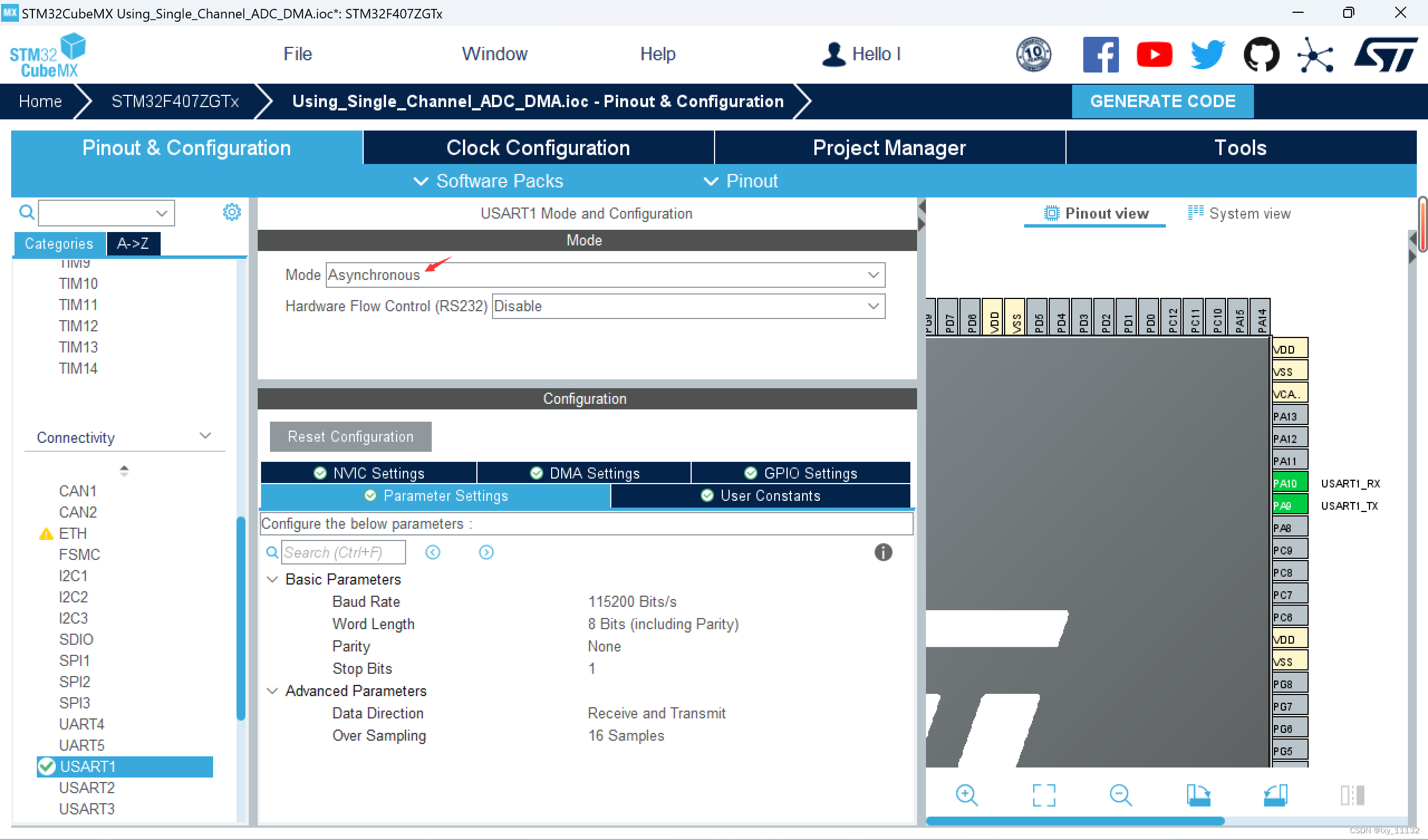STM32CubeMX+HAL TIM触发单通道ADC电压采样+DMA传输_cubemxadc dma采集电压-CSDN博客