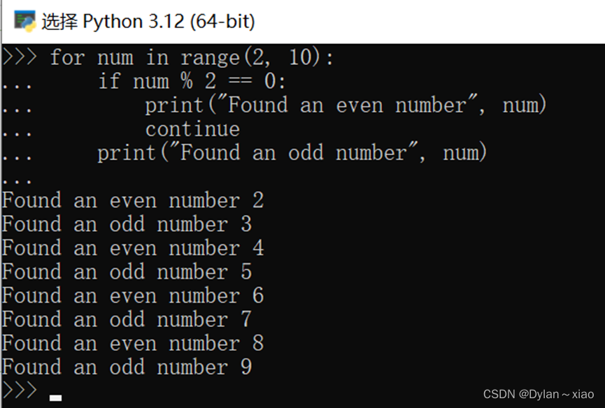 初识Python的break,coutinue语句和循环里的else子句_else clause on loop without a break statement, rem-CSDN博客