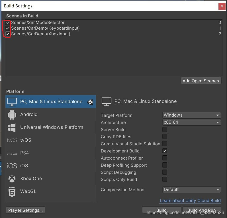 Scene…… couldn‘t be loaded because it has not been added to the build ...