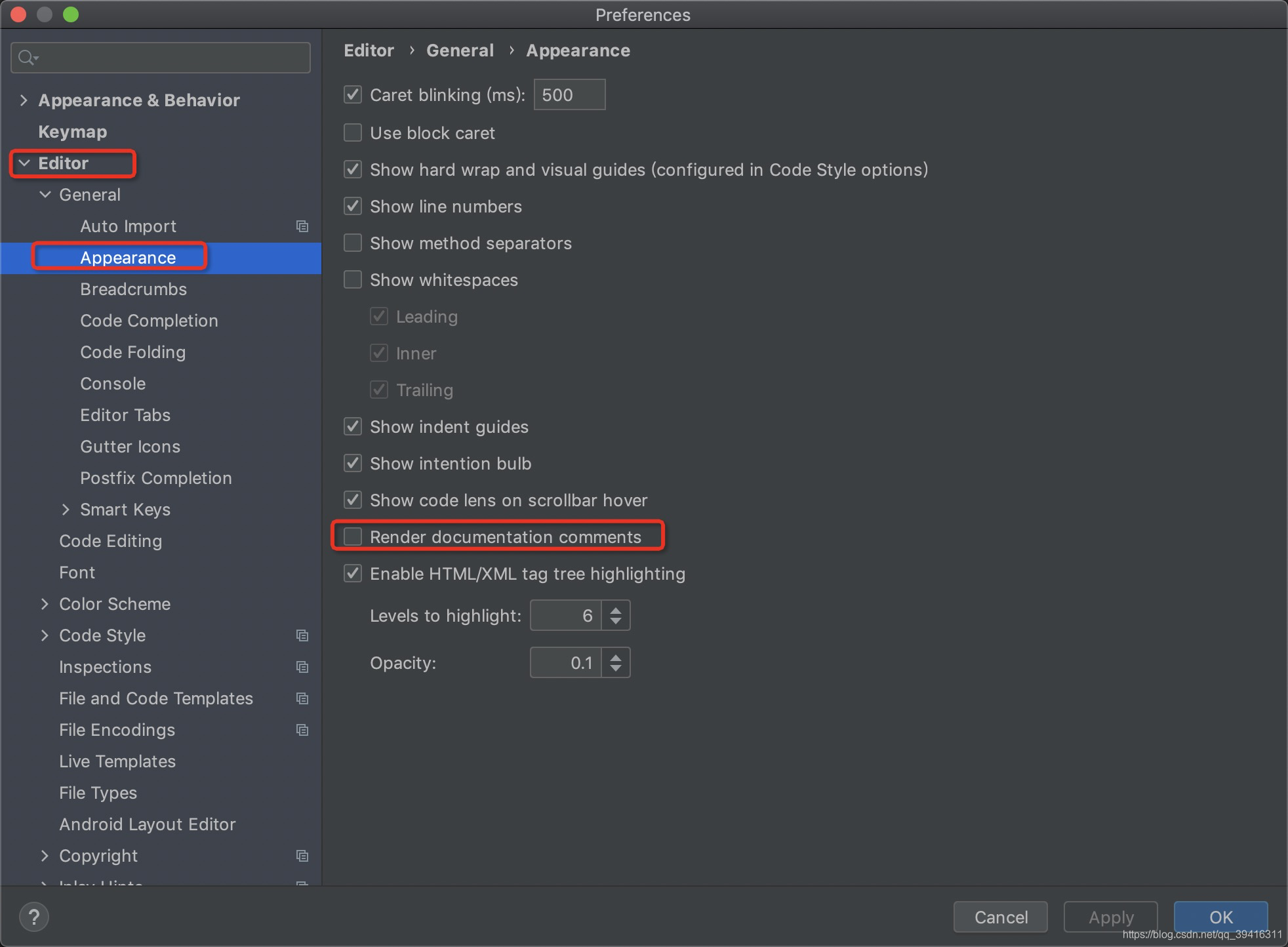 默认关闭IDEA的注释doc的rendered view模式_toggle rendered view-CSDN博客