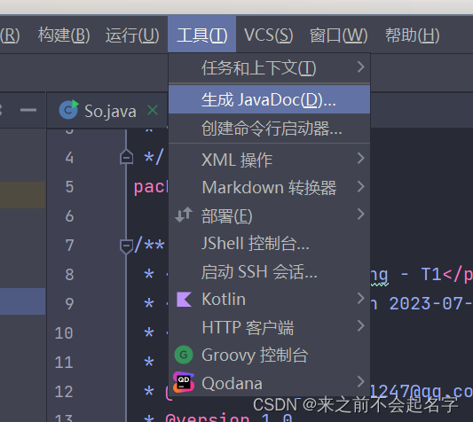 在idea编写java代码的程序注释java 开发中idea 自带的注解 Csdn博客