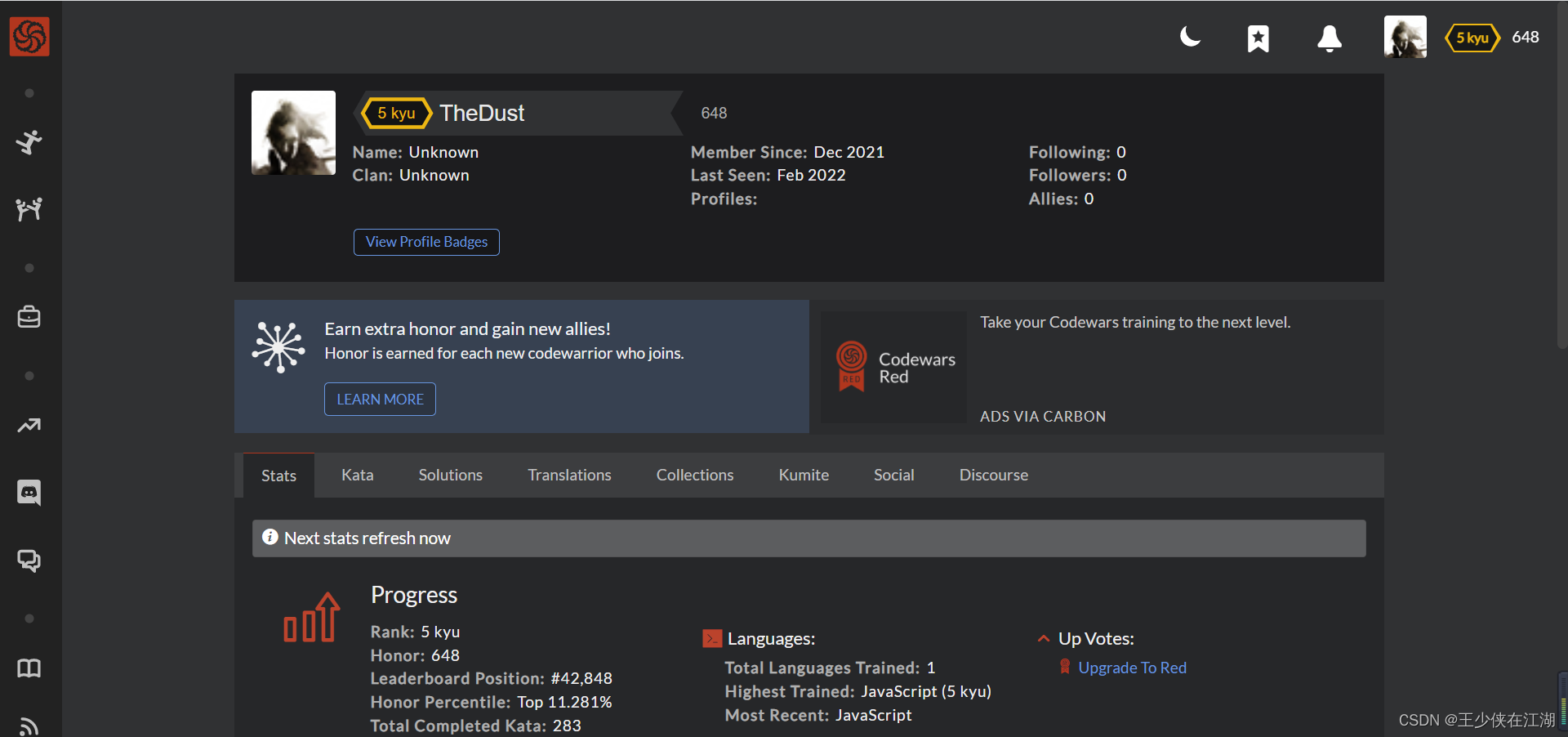 编程新手福音：Codewars实战平台推荐与学习指南-CSDN博客