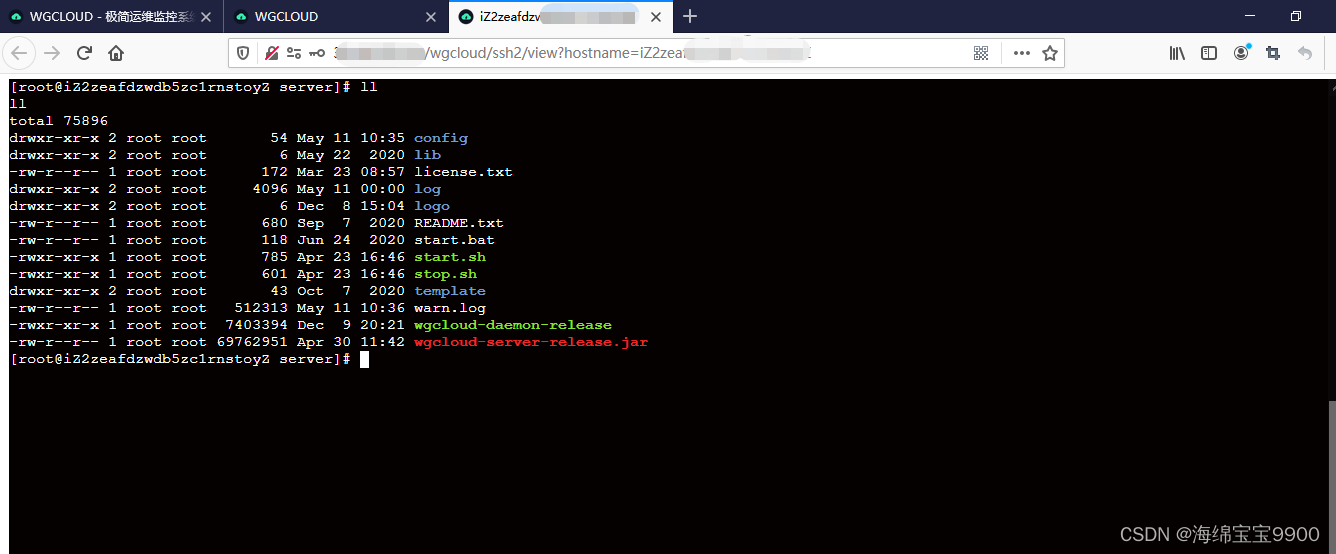WGCLOUD的web ssh提示websocket服务连接已断开_天地融websocket服务已停止工作-CSDN博客