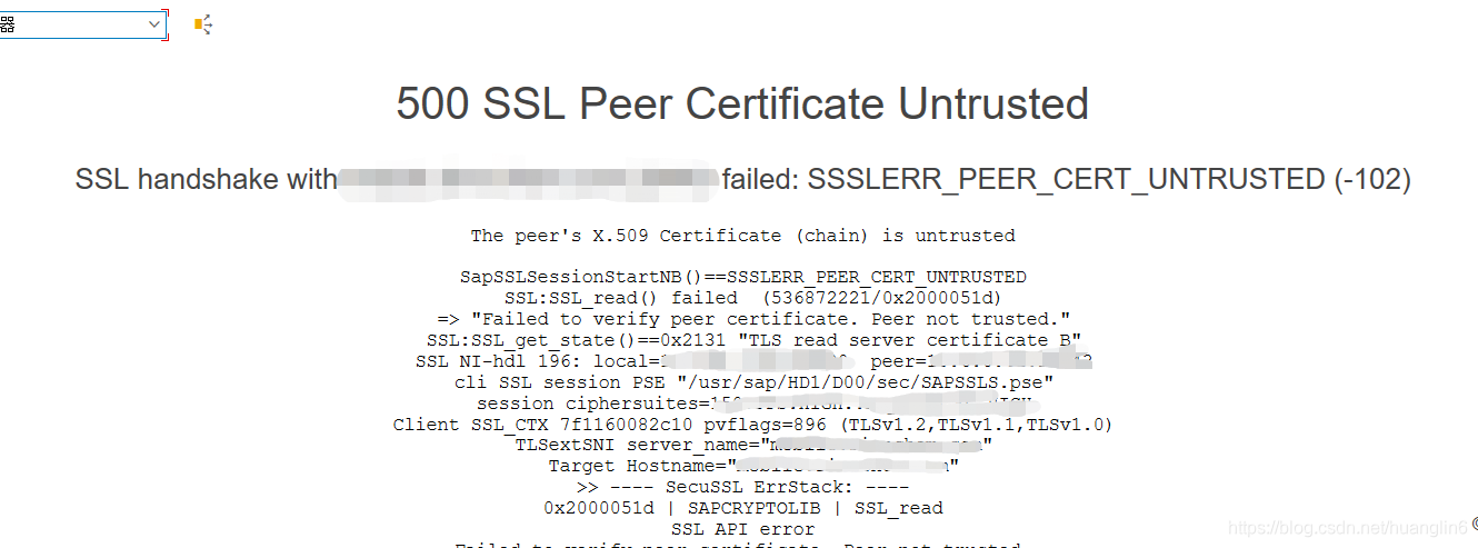 abap 调http请求报SSSLERR_PEER_CERT_UNTRUSTED (-102)_abap strust-CSDN博客