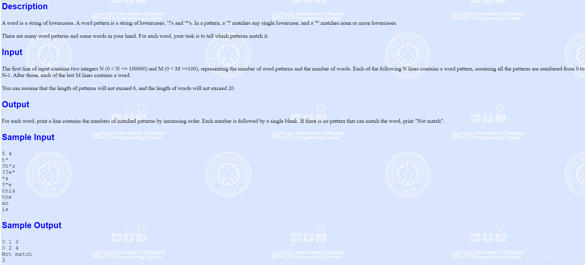 POJ 1816 Wild Words（Trie+DFS）_trie + dfs-CSDN博客