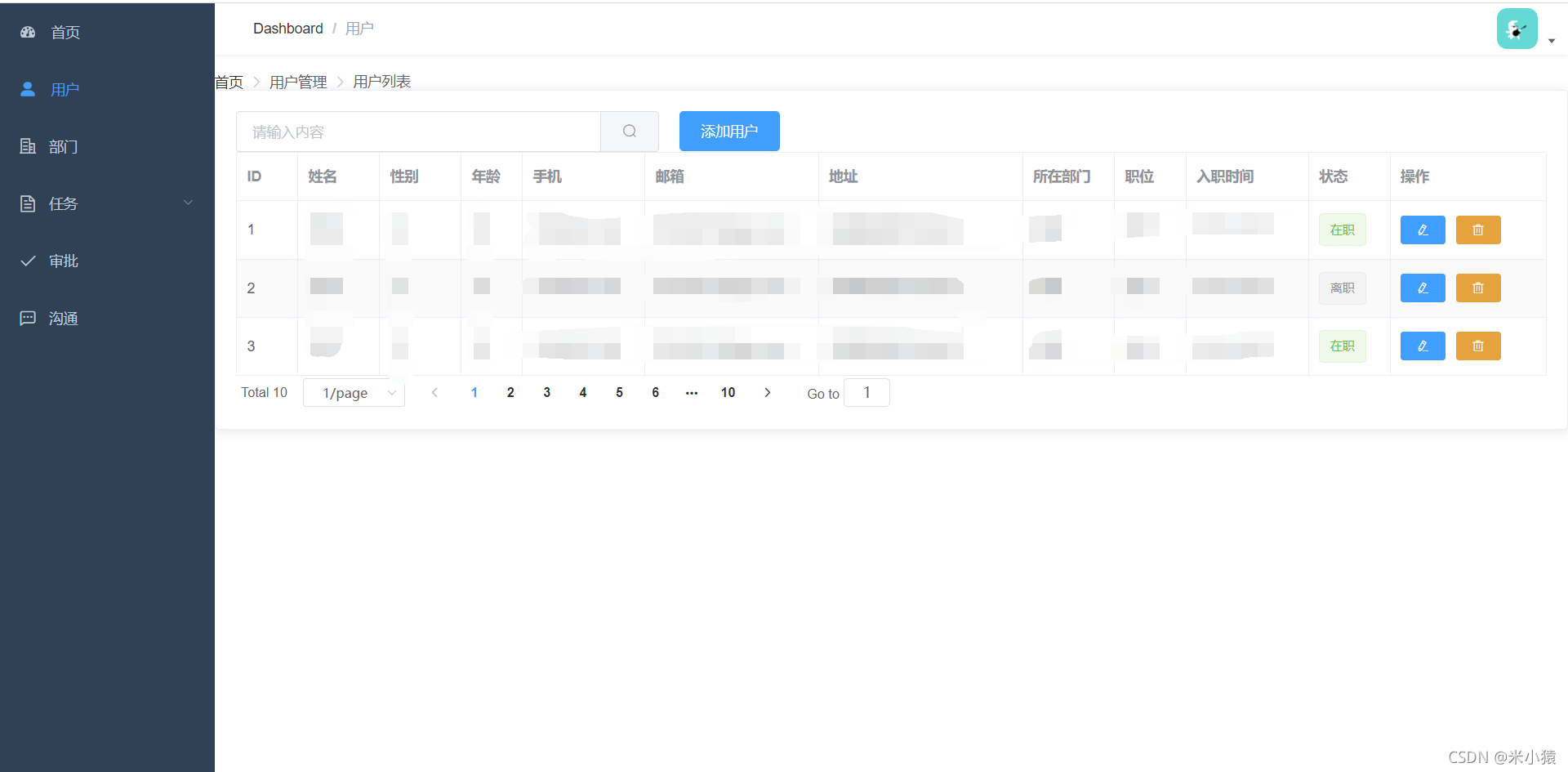 用户表单（vue+elementui）_elementui el-card 用户详情-CSDN博客