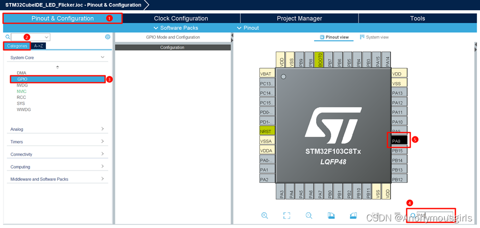 STM32CubeIDE基础学习-LED闪烁实验_stm32cubeide led-CSDN博客