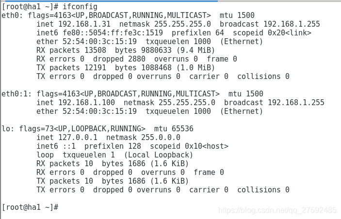 【接前面环境】Centos7.4，使用Haproxy+Keepalived，实现Mysql中间件Mycat的高可用以及负载均衡_killall ...