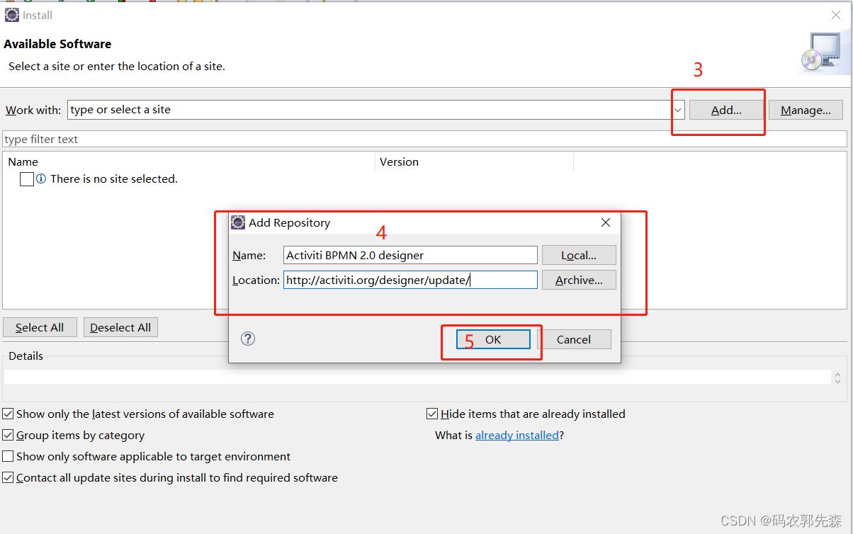 Eclipse如何打开BPMN文件--Eclipse安装Activiti插件详解_eclipse bpmn插件-CSDN博客