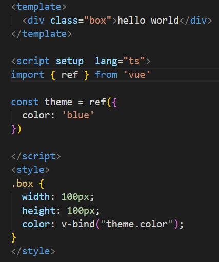 vue3中style新特性v-bind_vue3 style v-bind-CSDN博客