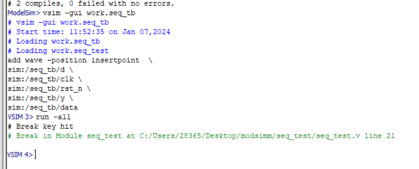 【FPGA & Modsim】序列检测_modsim题目-CSDN博客
