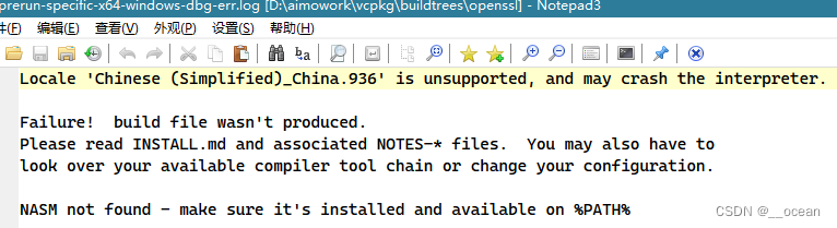 windows上vcpkg install openssl失败后手动nmake编译安装openssl_vcpkg openssl-CSDN博客