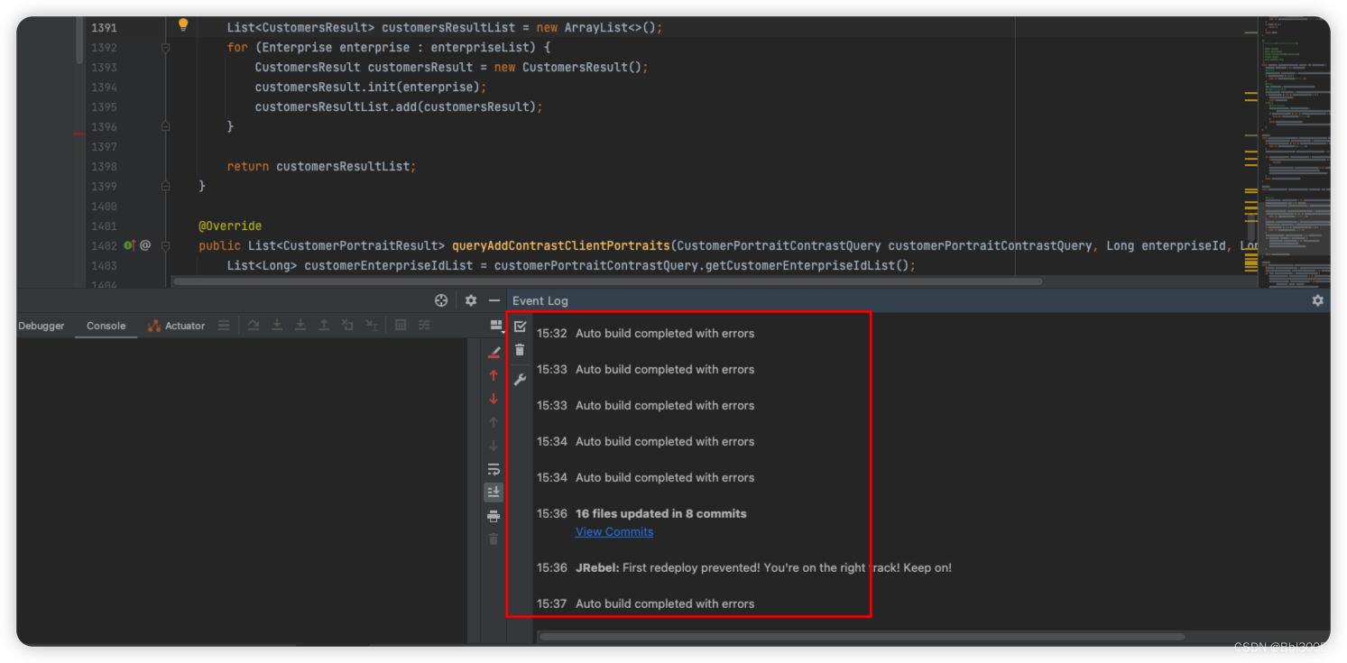 jrebel and xrebel 激活了用不了,Event Log :Auto build completed with errors_xrebel没生效-CSDN博客