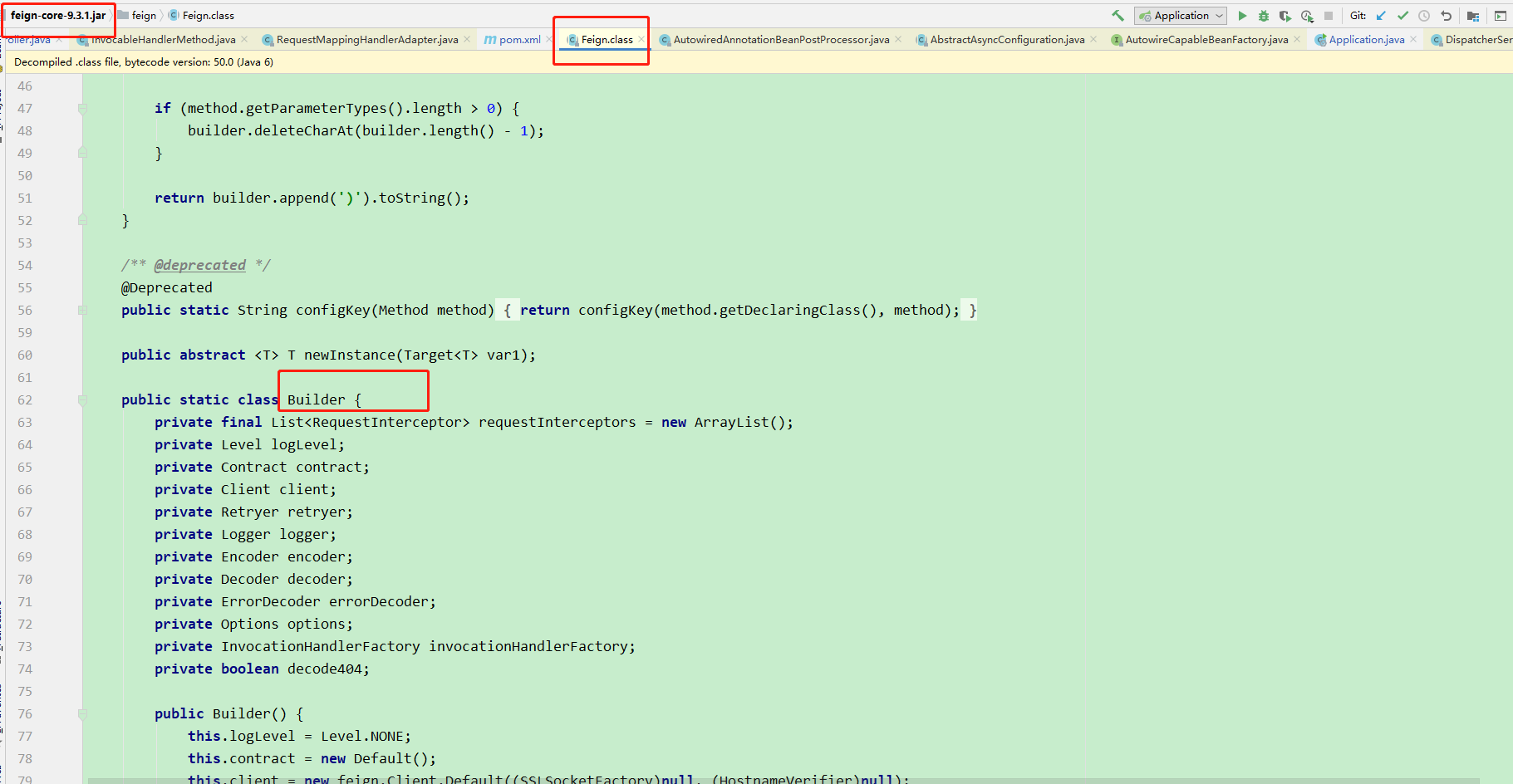 使用FeignClient调用接口报错:Caused by: java.lang.NoClassDefFoundError: feign/Feign$Builder_java 启动类中同时调用 ...